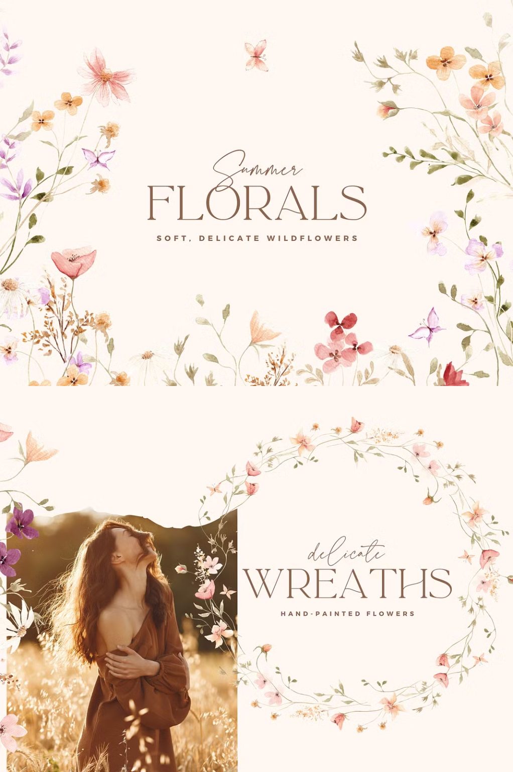 Watercolor Summer Wildflowers - Hecavi - Illustrations Inspiration Website