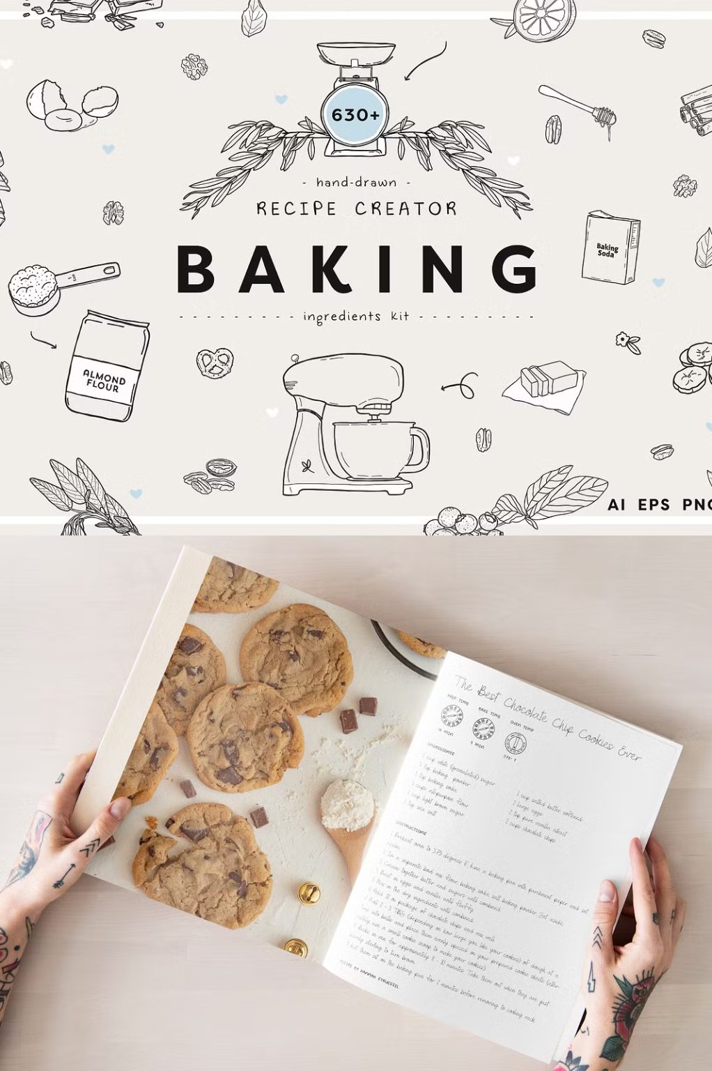 Baking Ingredients Recipe Creator - Hecavi - Illustrations Inspiration ...