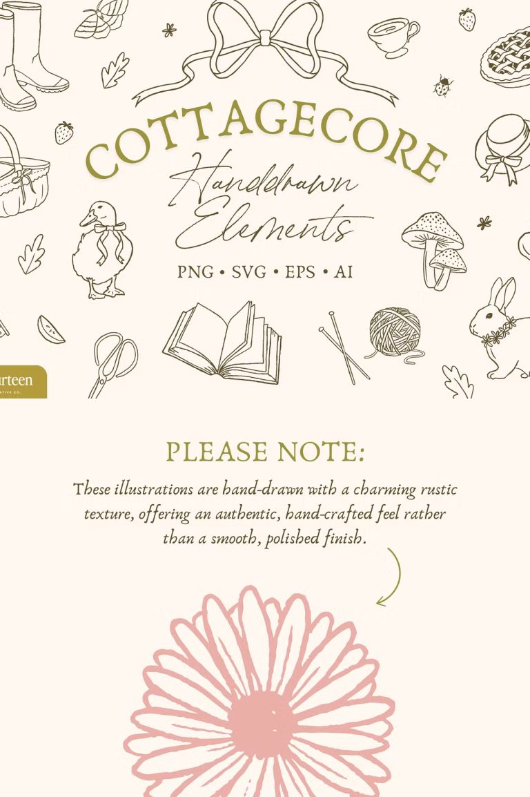 Cottagecore Handdrawn Illustrations - Hecavi - Illustrations ...