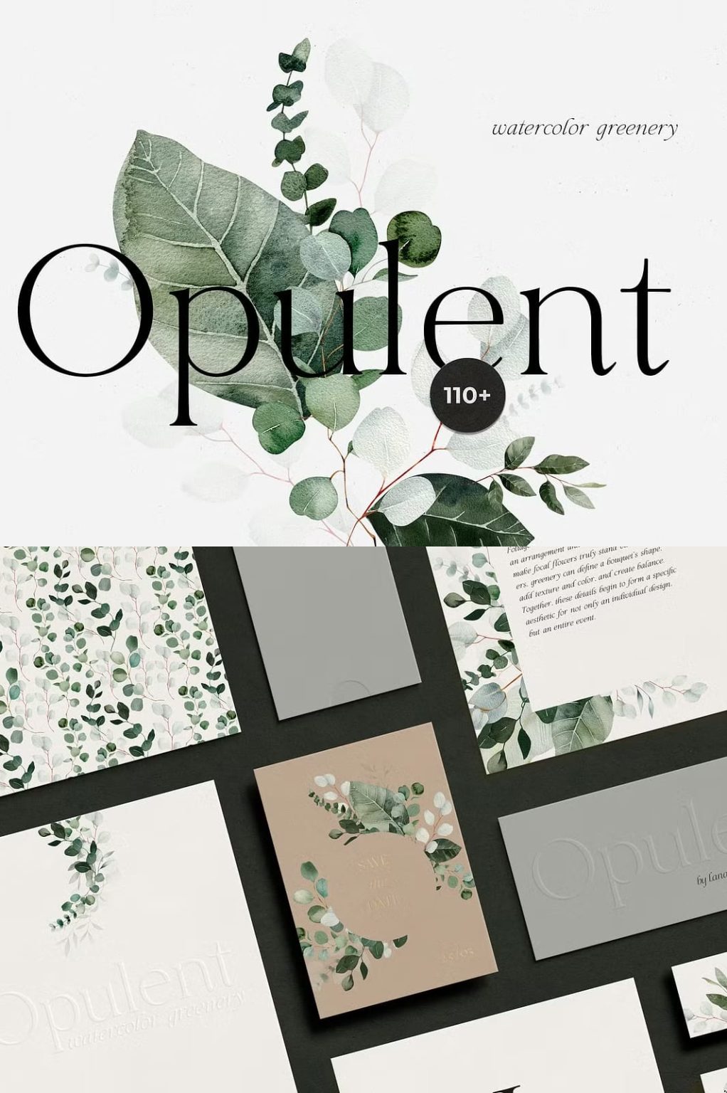 OPULENT Greenery Leaves - Hecavi - Illustrations Inspiration Website