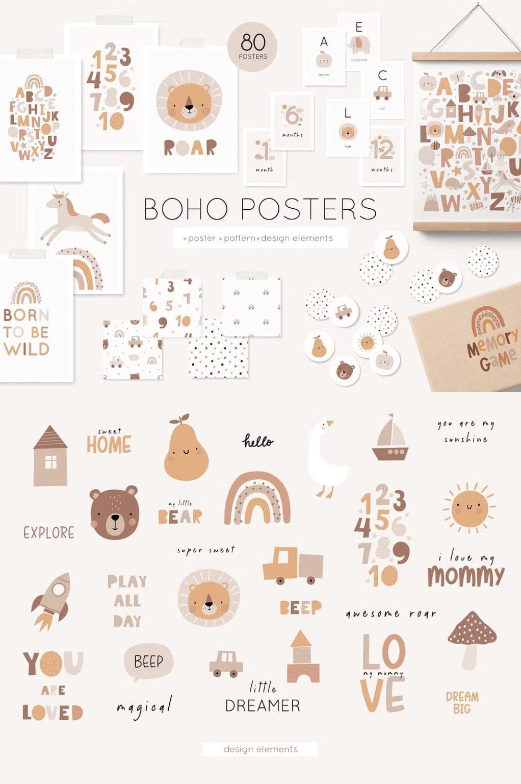 Boho Posters - Cute Collection - Hecavi - Illustrations Inspiration Website