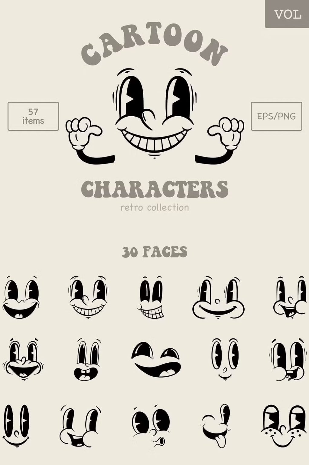 Cartoon Retro Characters. Vol 2 - Hecavi - Illustrations Inspiration ...