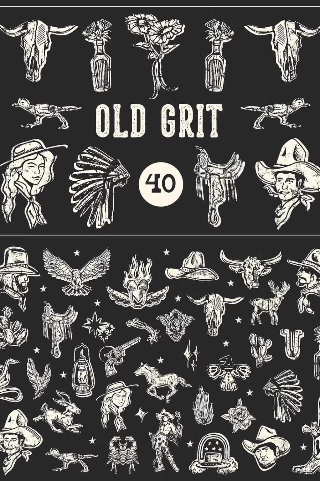 Old Grit Graphics - Hecavi - Illustrations Inspiration Website