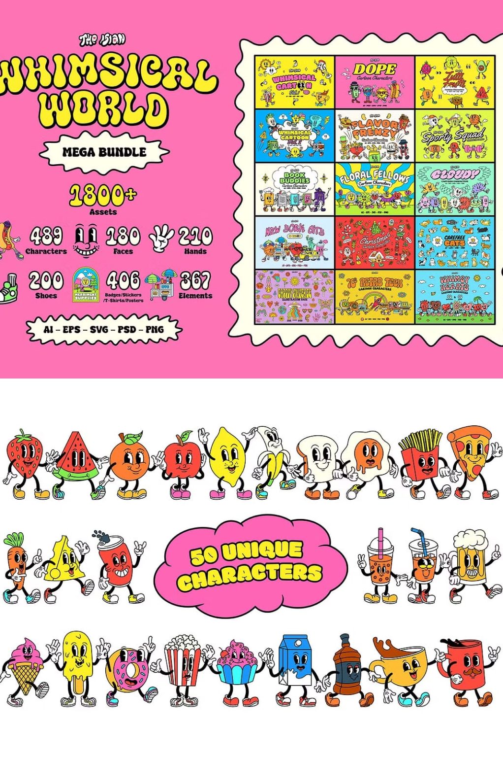 Whimsical World Mega Bundle - Hecavi - Illustrations Inspiration Website