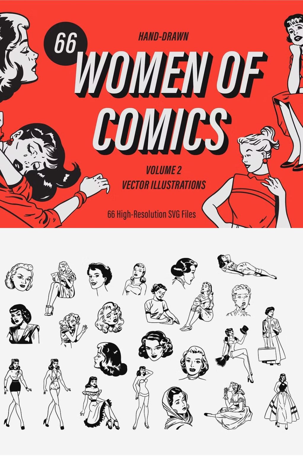 Women of Comics Illustrations V2 - Hecavi - Illustrations Inspiration ...