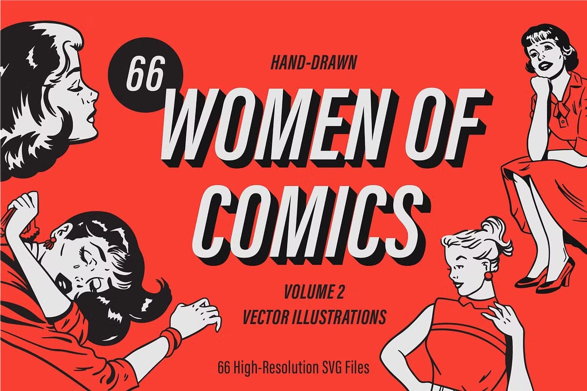 Women of Comics Illustrations V2 - Hecavi - Illustrations Inspiration ...