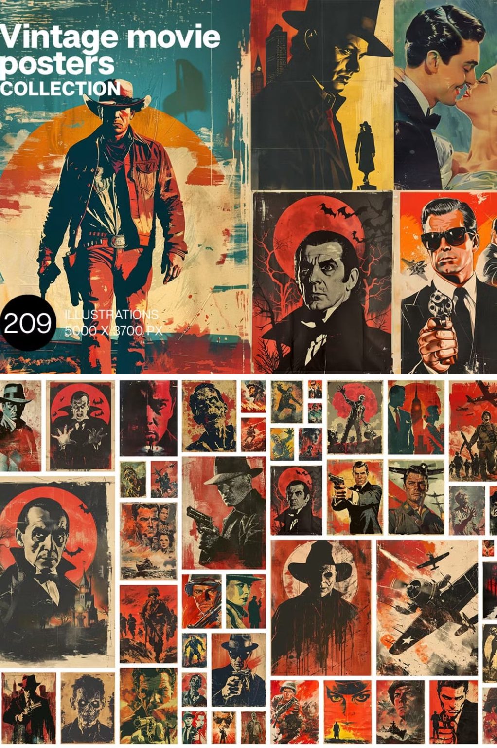 209 Vintage Movie Posters - Hecavi - Illustrations Inspiration Website