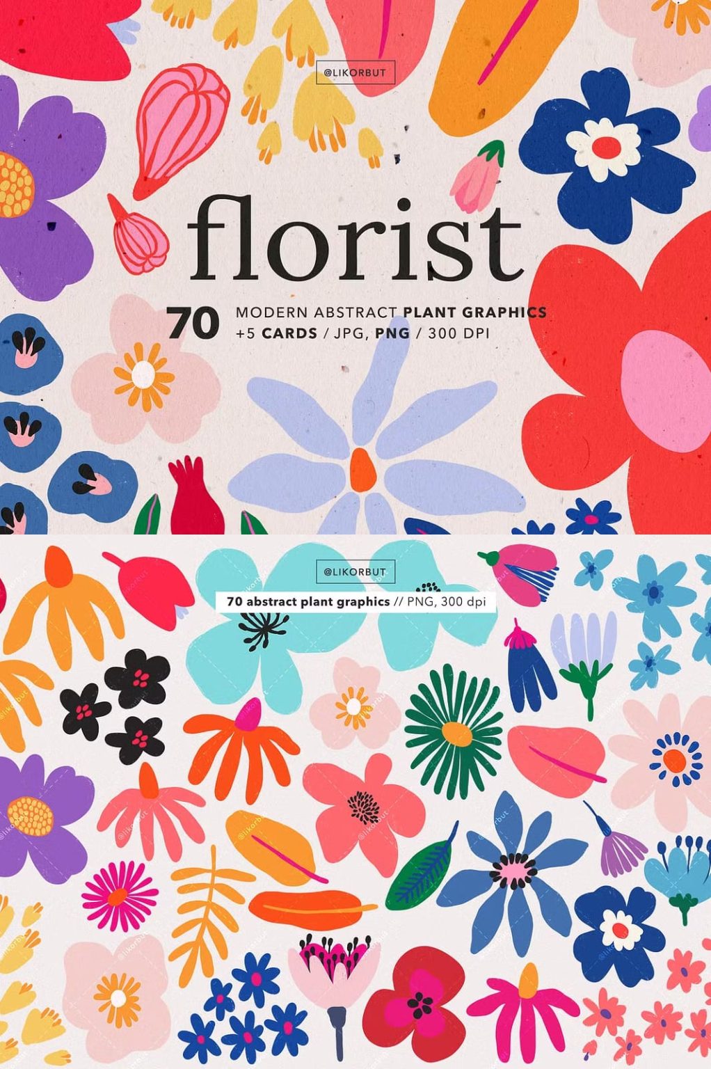Abstract Modern Flowers Graphics - Hecavi - Illustrations Inspiration ...