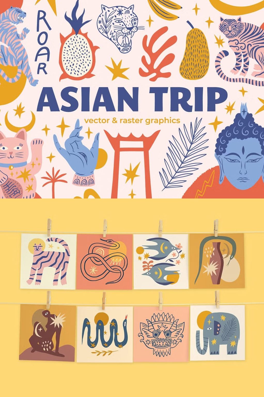 Asian Trip Bundle - Hecavi - Illustrations Inspiration Website