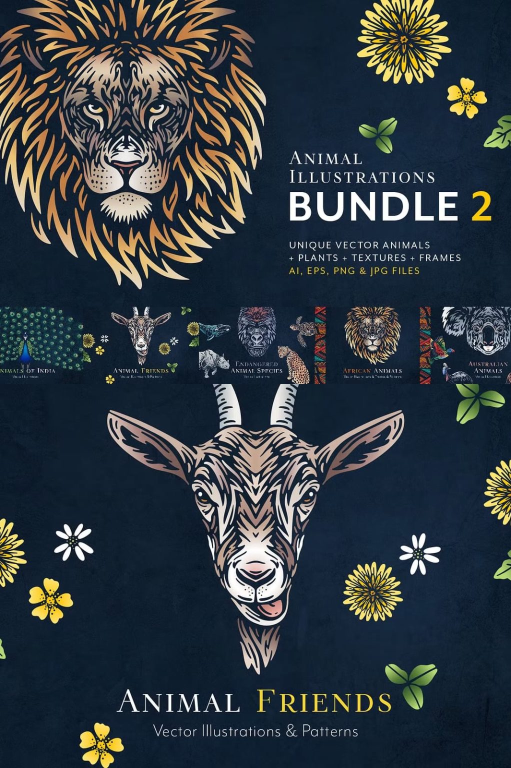 Animal Illustrations Bundle 2 - Hecavi - Illustrations Inspiration Website