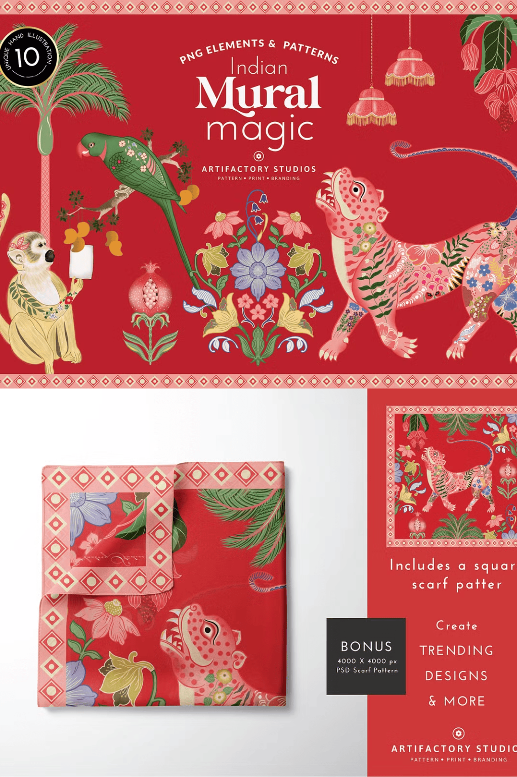 Mural Magic PNG Elements & Pattern - Hecavi - Illustrations Inspiration ...