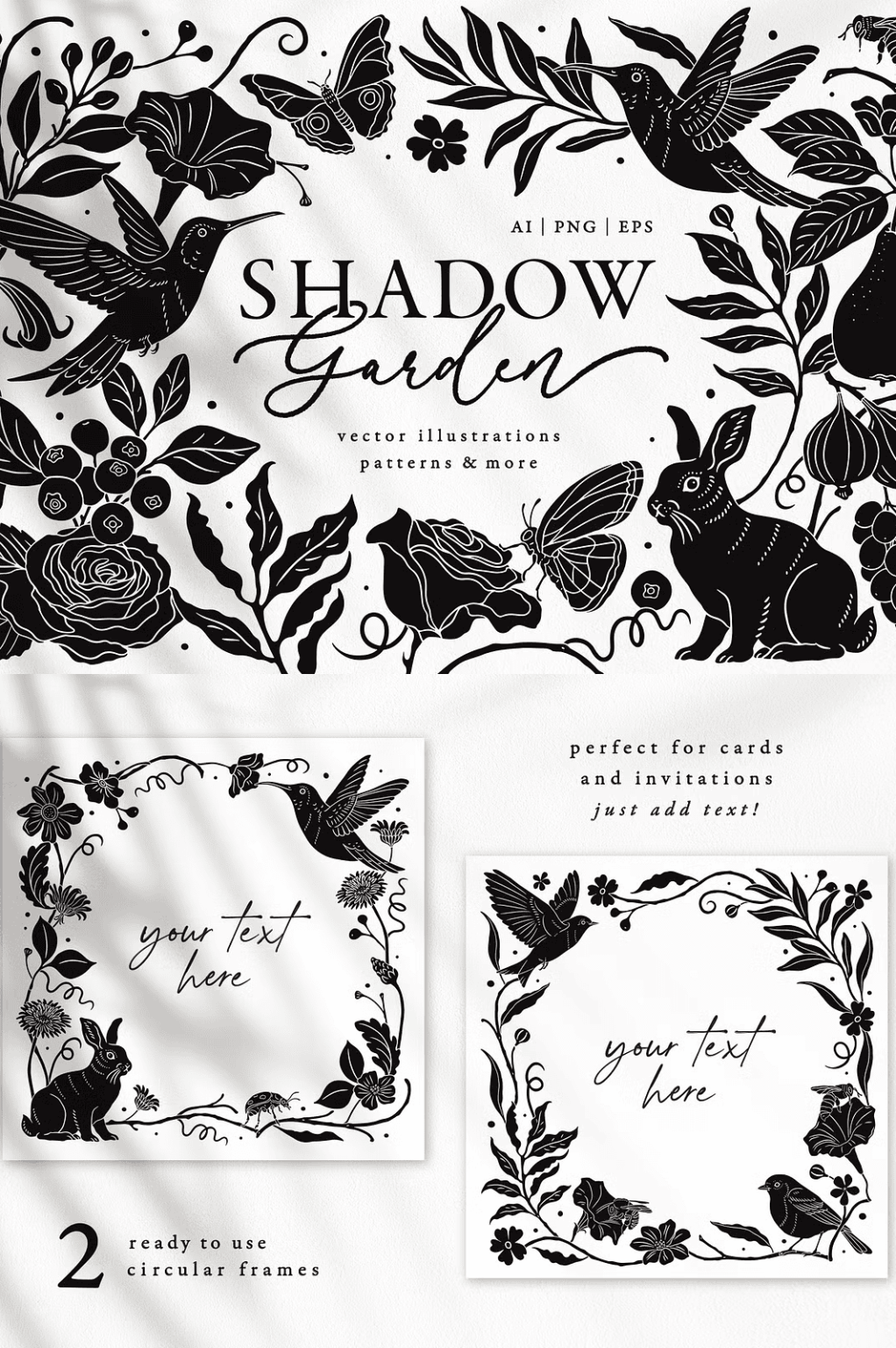 Shadow Garden Vector Collection - Hecavi - Illustrations Inspiration ...