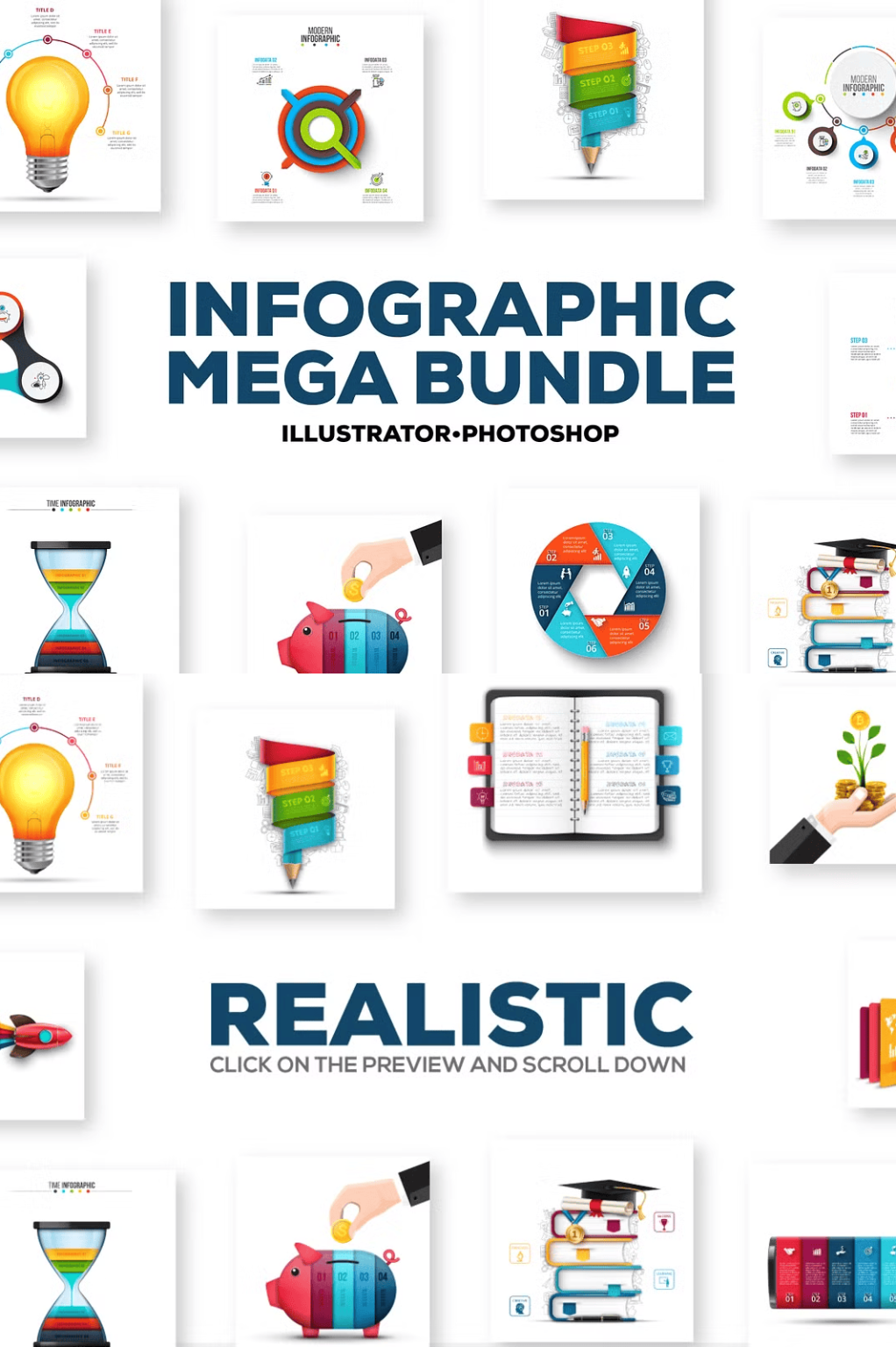 Infographic Mega Bundle - Hecavi - Illustrations Inspiration Website