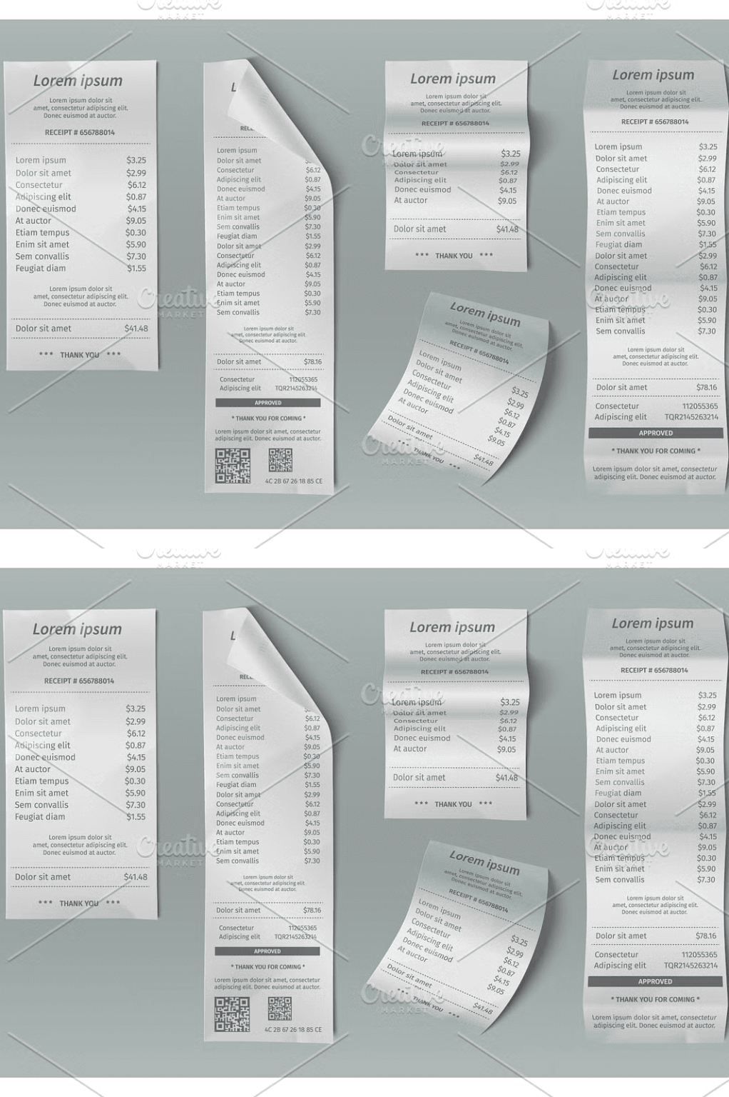 Paper Receipt Bill Collection - Hecavi - Illustrations Inspiration Website