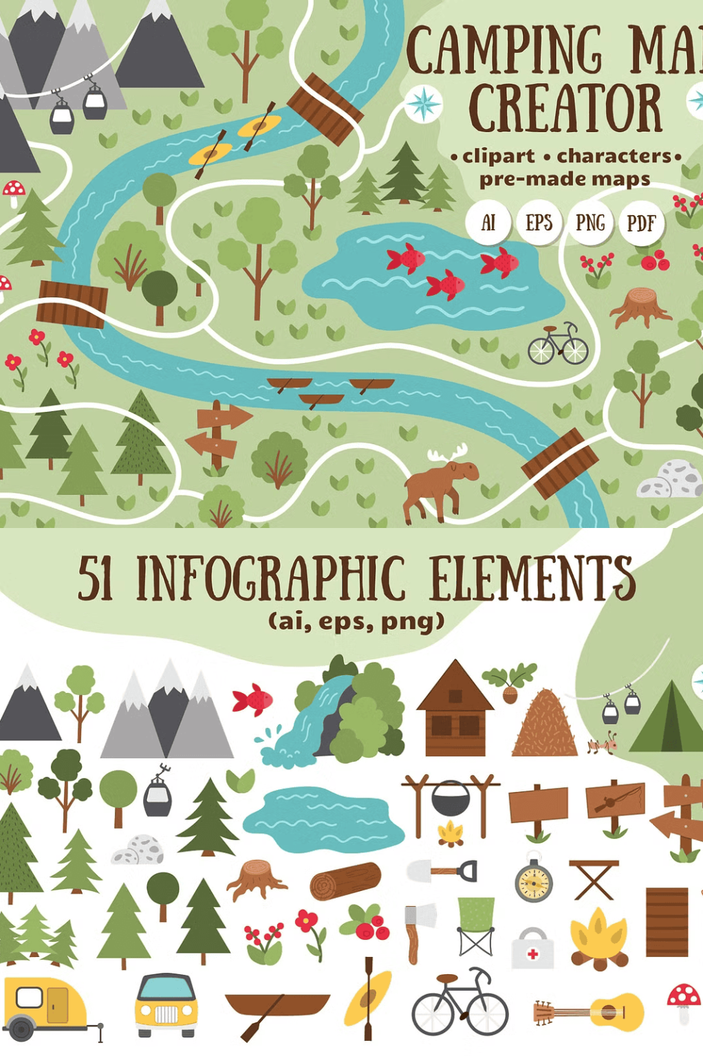Camping Map Creator - Hecavi - Illustrations Inspiration Website